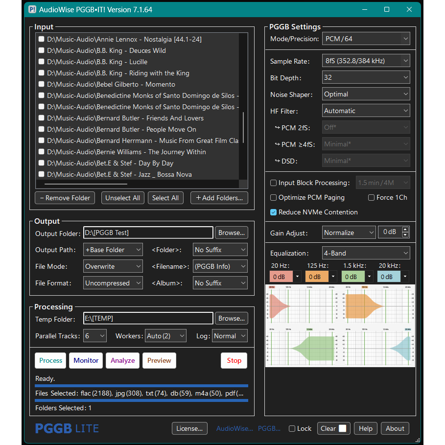 PGGB•IT! Offline Upsampling – AudioWise